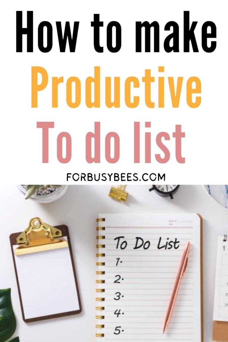 10 Ways To Make An Effective To-Do List - For Busy Bee's