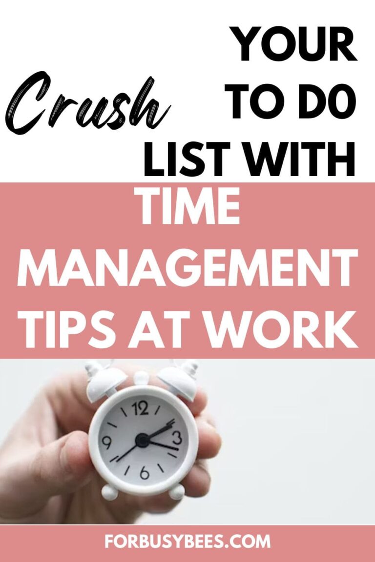 20 Time Management Tips to Boost Productivity - For Busy Bee's