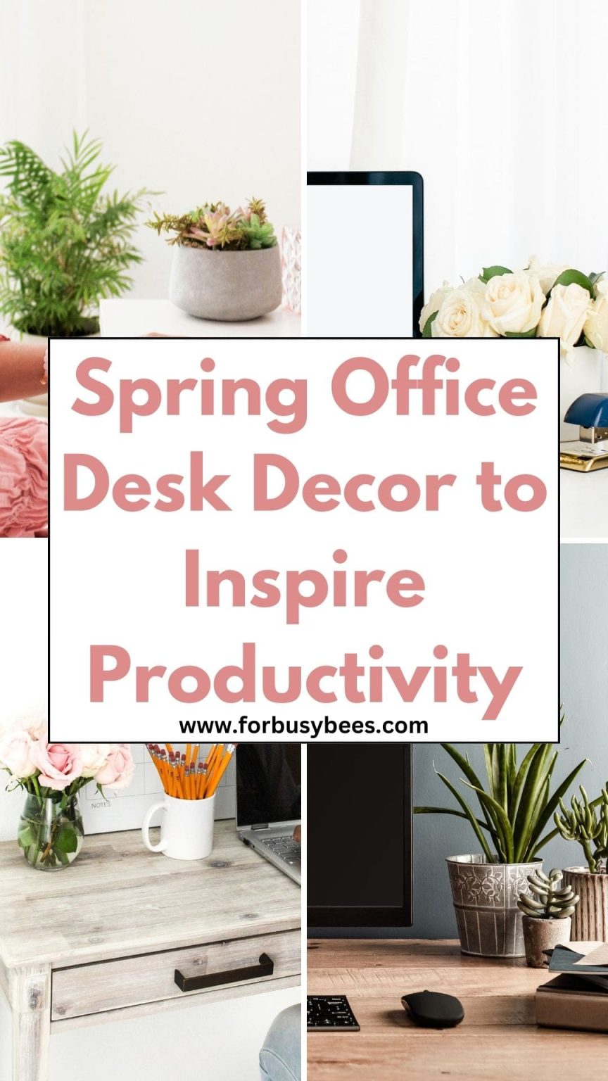 Refreshing Spring Office Desk Decor Ideas