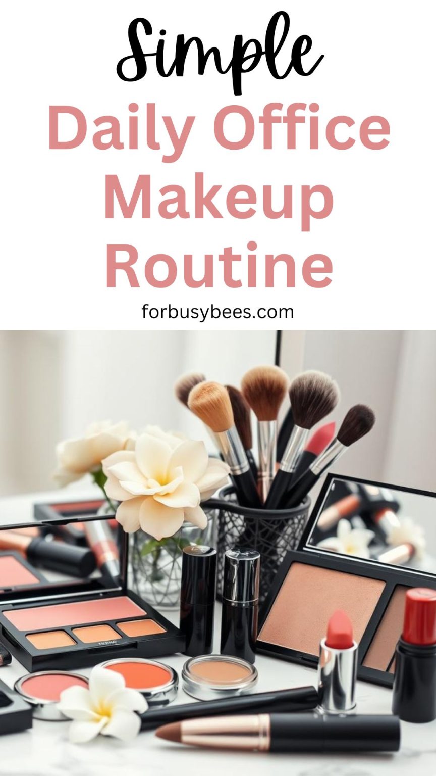 Quick Everyday Work Makeup Routine for Success - For Busy Bee's