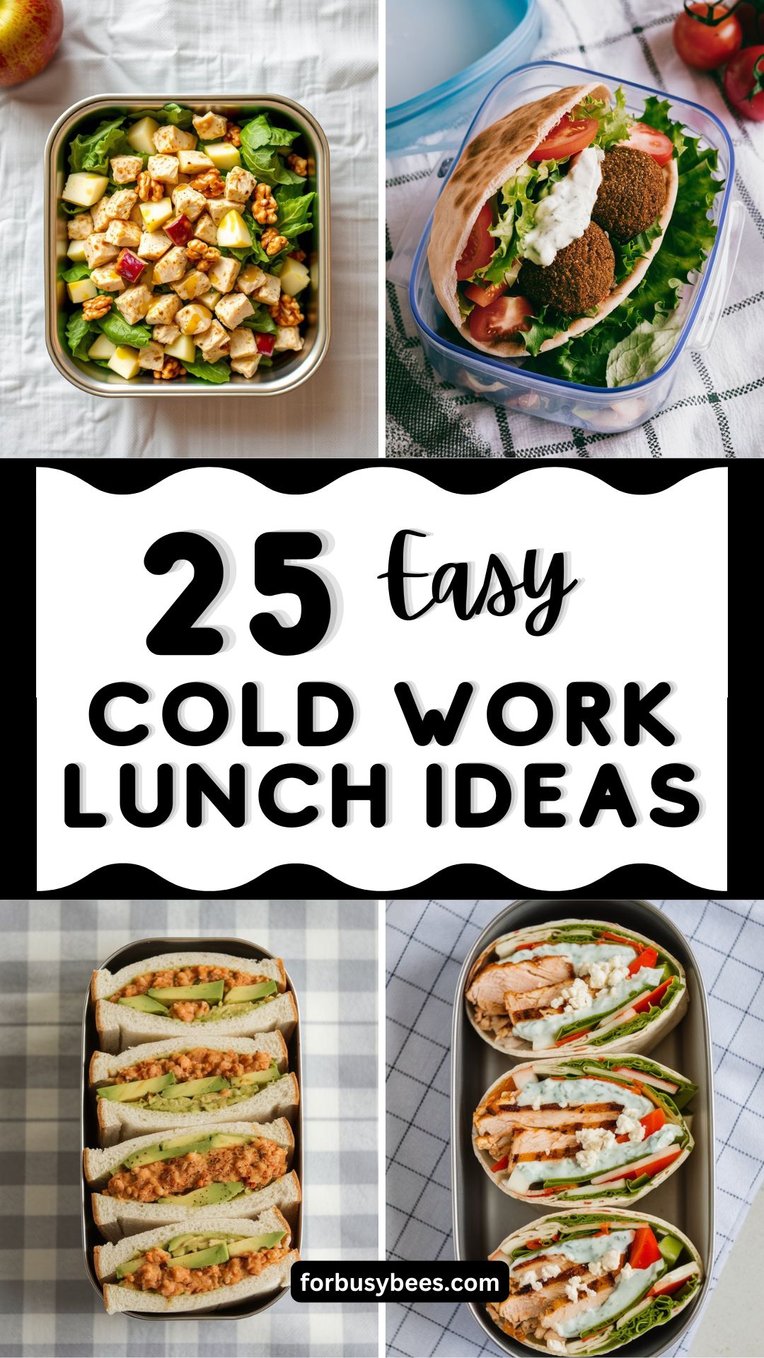 25 Healthy Cold Lunch Ideas for Adults: Quick & Easy - For Busy Bee's