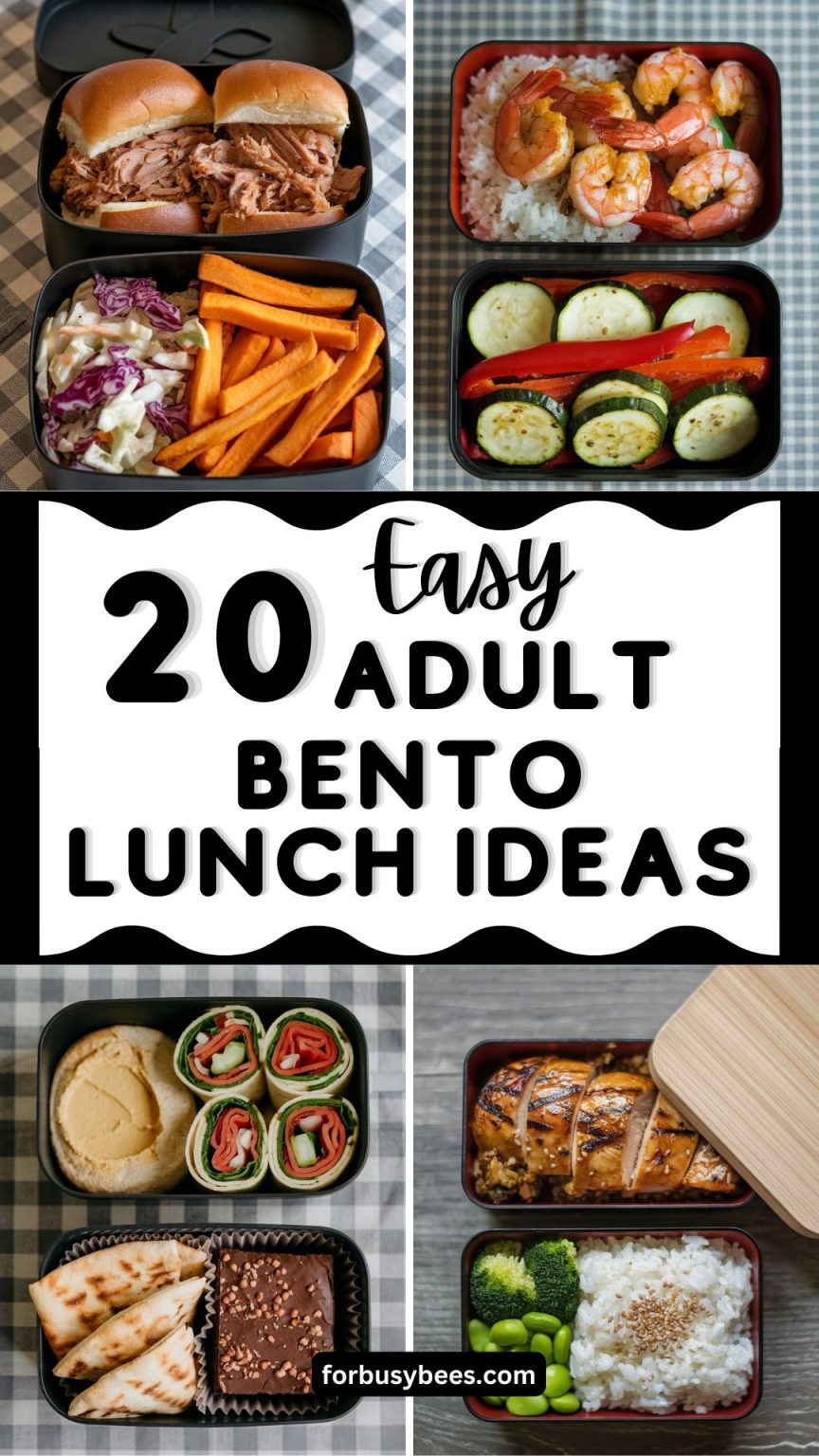 20 Bento Work Lunch Ideas for Your Workday - For Busy Bee's