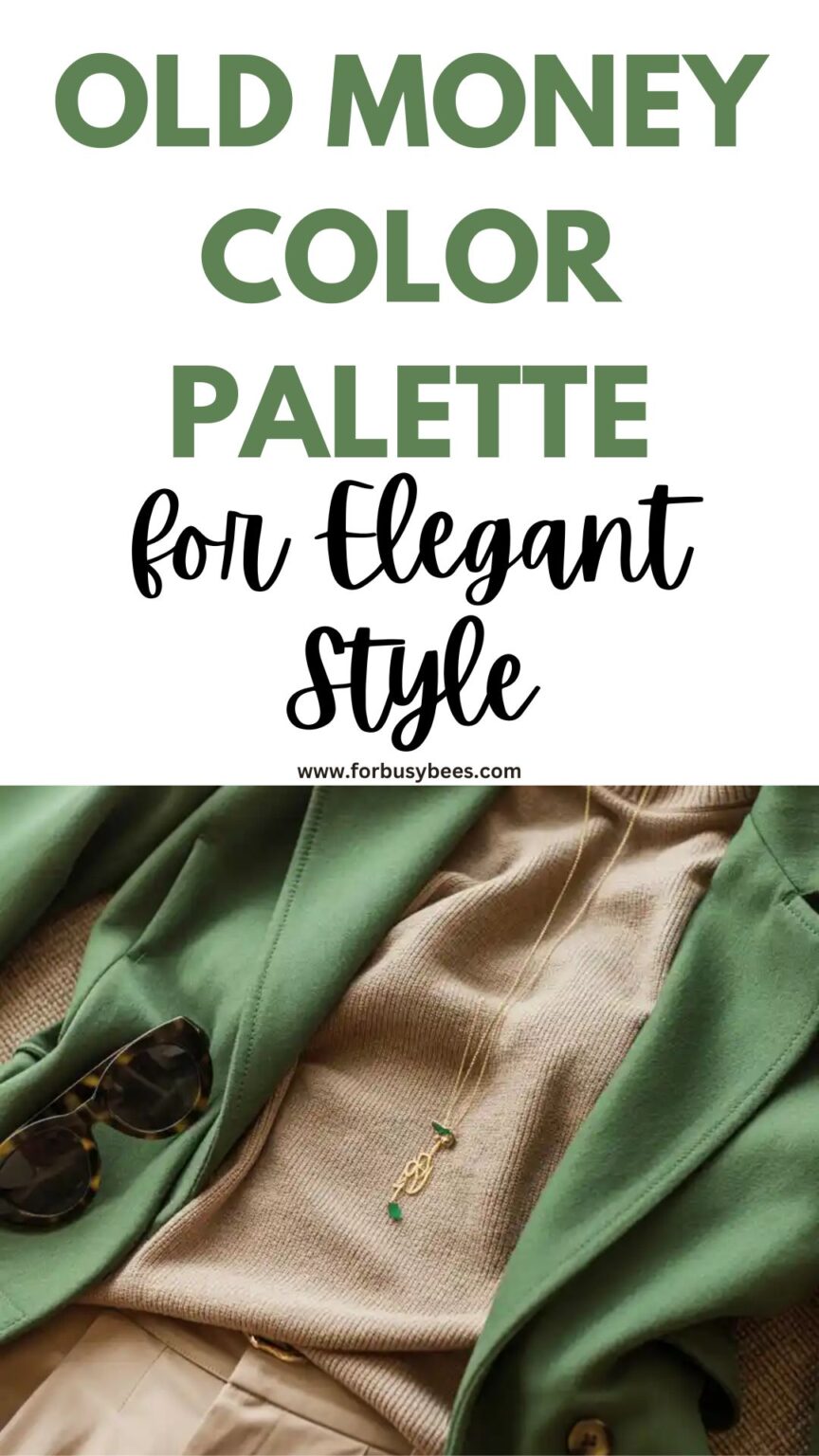 Old Money Color Palette for Elegant Style - For Busy Bee's