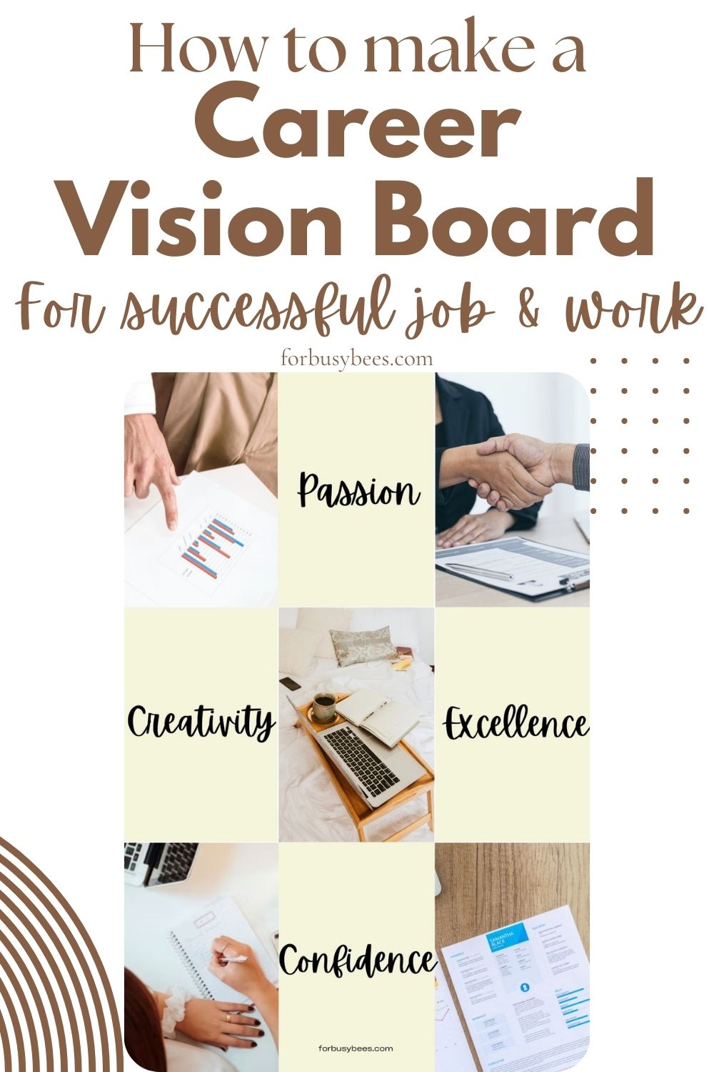Steps to Make Career Vision Board for Dream Job - For Busy Bee's