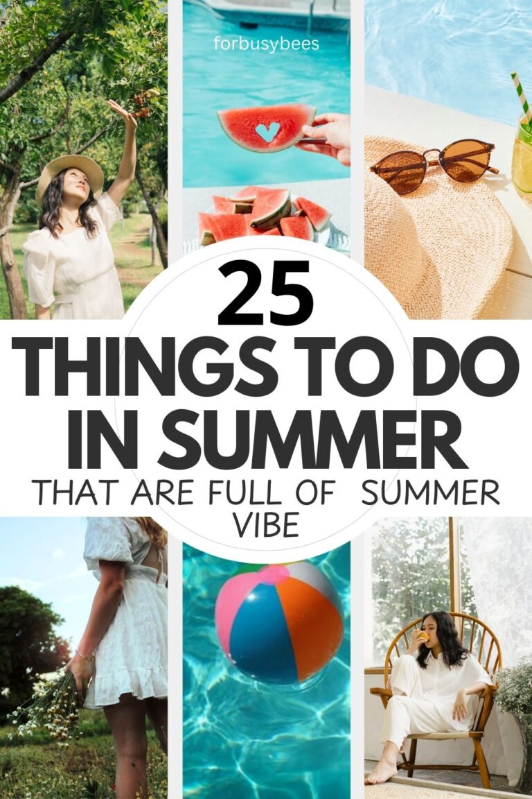25 Things To Do In Summer That Give Summer Vibe - For Busy Bee's